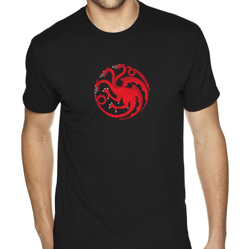 Camiseta Masculina Casa Do Dragão Targaryen Estampada Série Game of ...