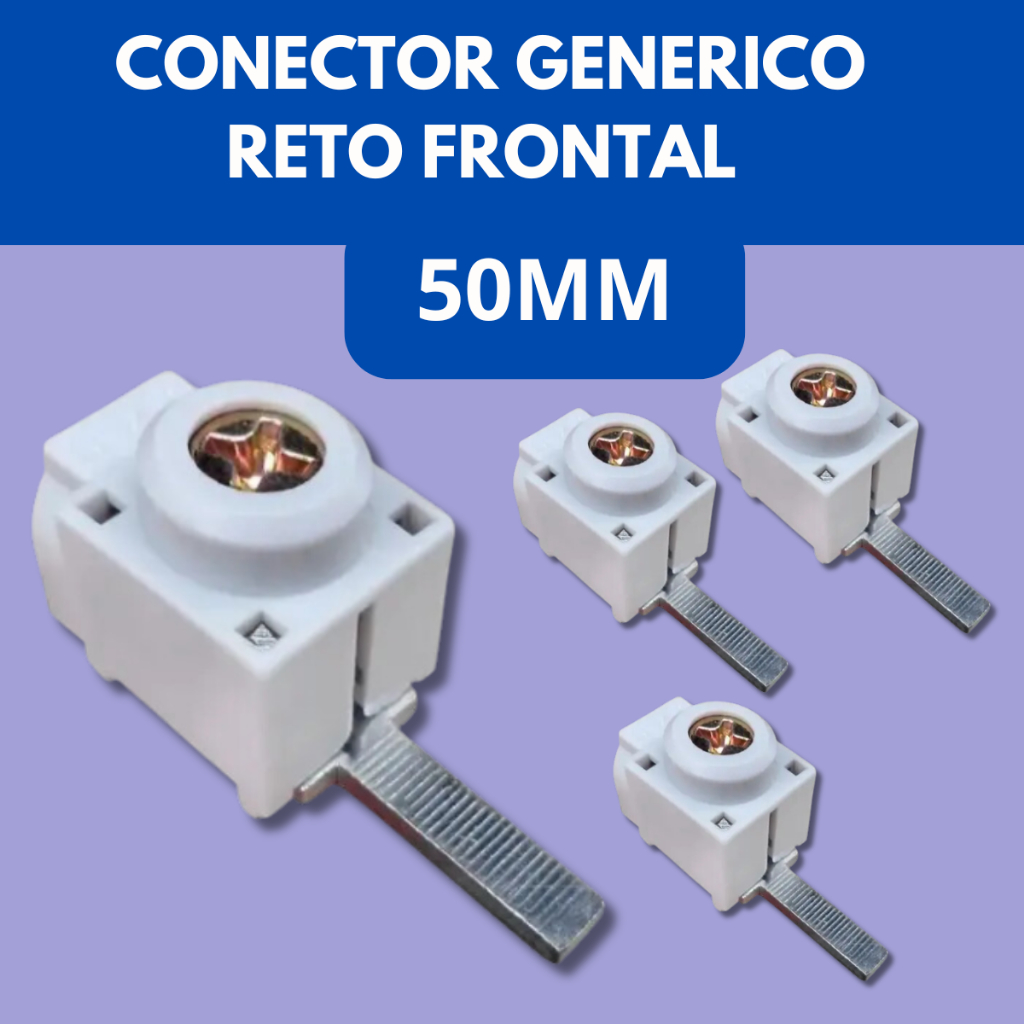 Conector Genérico Terminal 50mm reto Curto Frontal | Shopee Brasil