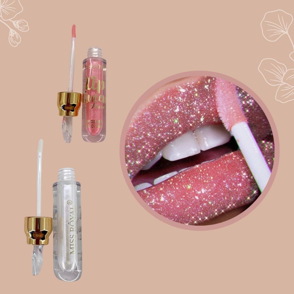 Batom Lip Gloss Transparente com Glitter SHINY | Shopee Brasil