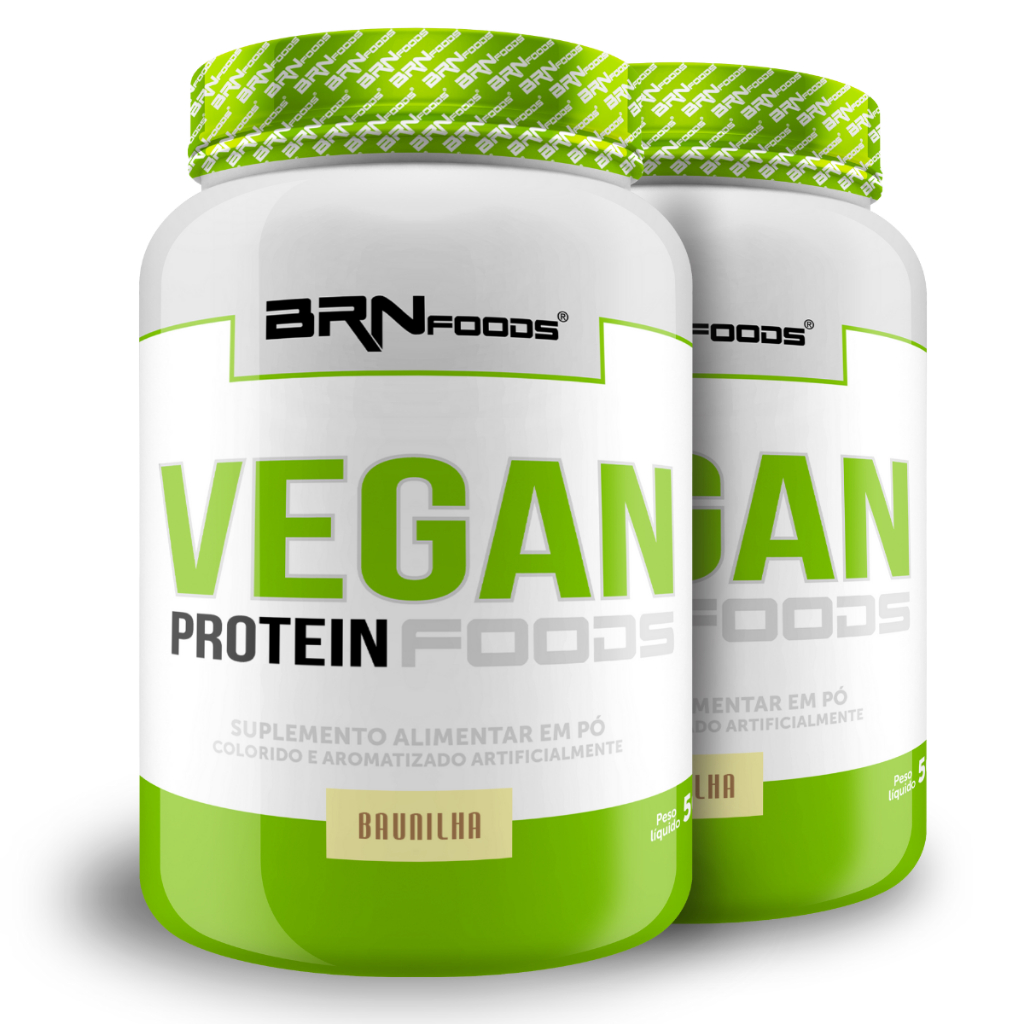 Kit 2x Whey Protein Vegan Protein 500g Suplemento Para Veganos e ...