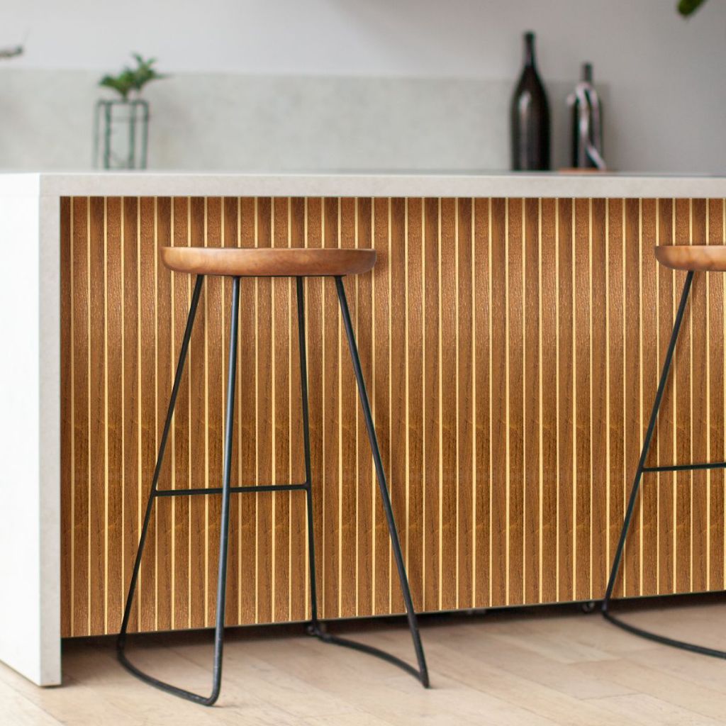 Kit 10 Revestimentos Ripados Placa Painel decorativo MDF 45x11 cm ...