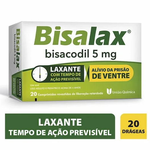 BISALAX 5MG COM 20 DRÁGEAS Alivio da prisão de ventre. | Shopee Brasil