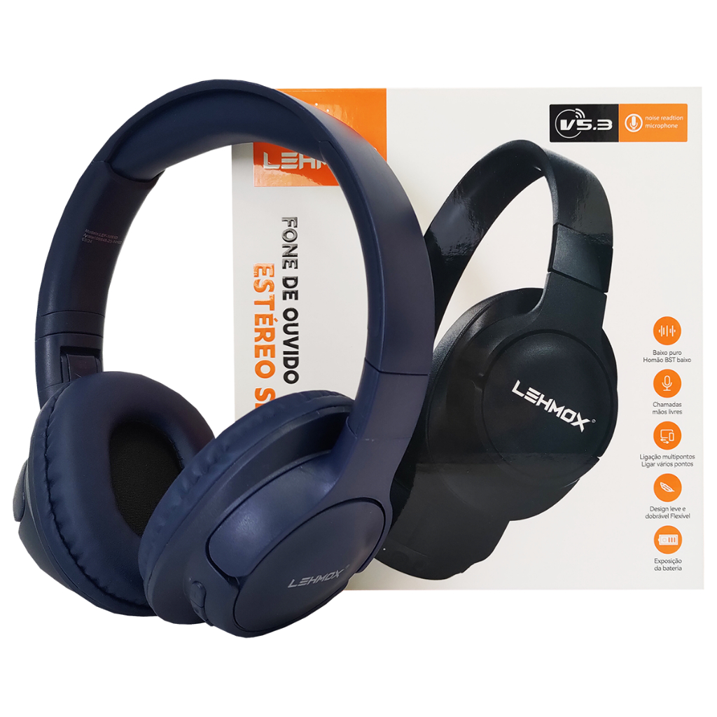Fone de Ouvido sem fio Bluetooth Original Lehmox | Shopee Brasil