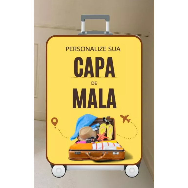 15 Capas de Mala para Viagem Personalizada com a Sua Imagem Foto ou ...