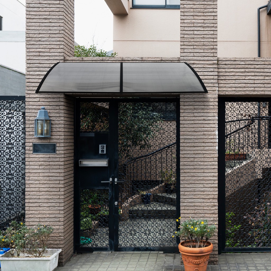 TOLDO POLICARBONATO 2.00m x50 cm CONTRA SOL E CHUVA | Shopee Brasil