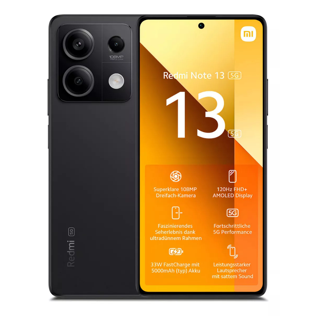 Xiaomi Redmi Note 13 5g 128gb 6gb Ram Dual Sim Cor Preto | Shopee Brasil