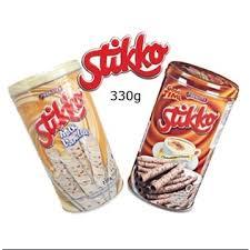 Kit 2 Latas Canudinhos Stikko Sabores Chocolate e Avelã e Baunilha ...