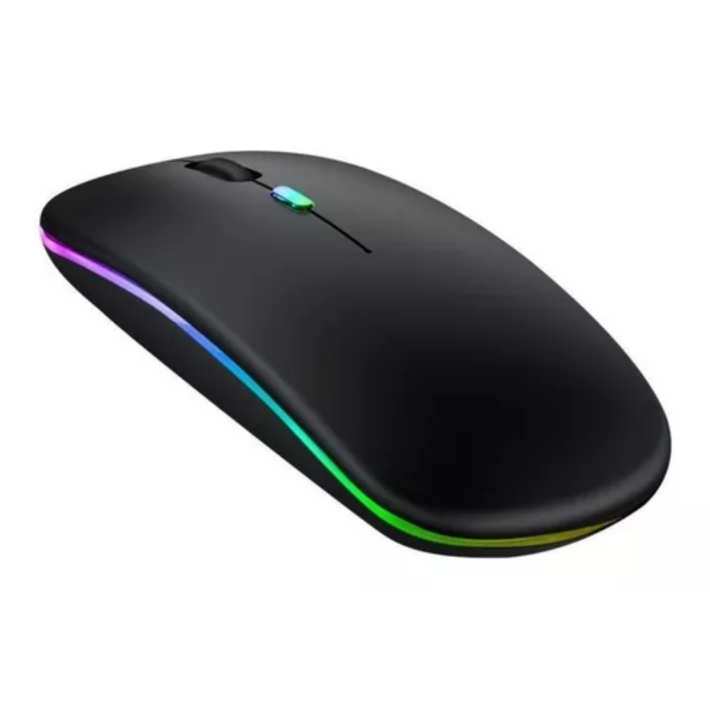 Mouse Sem Fio Recarregável Bluetooth Rgb Hmaston | Shopee Brasil