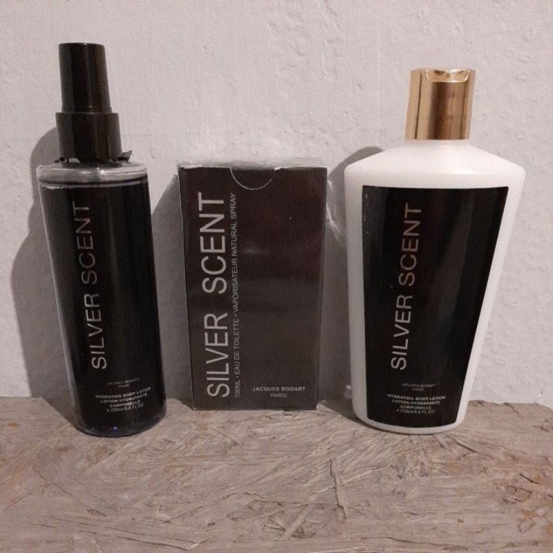 Kit Silver Scent Perfume 100ml + Creme Hidratante 250ml + Body Splash ...