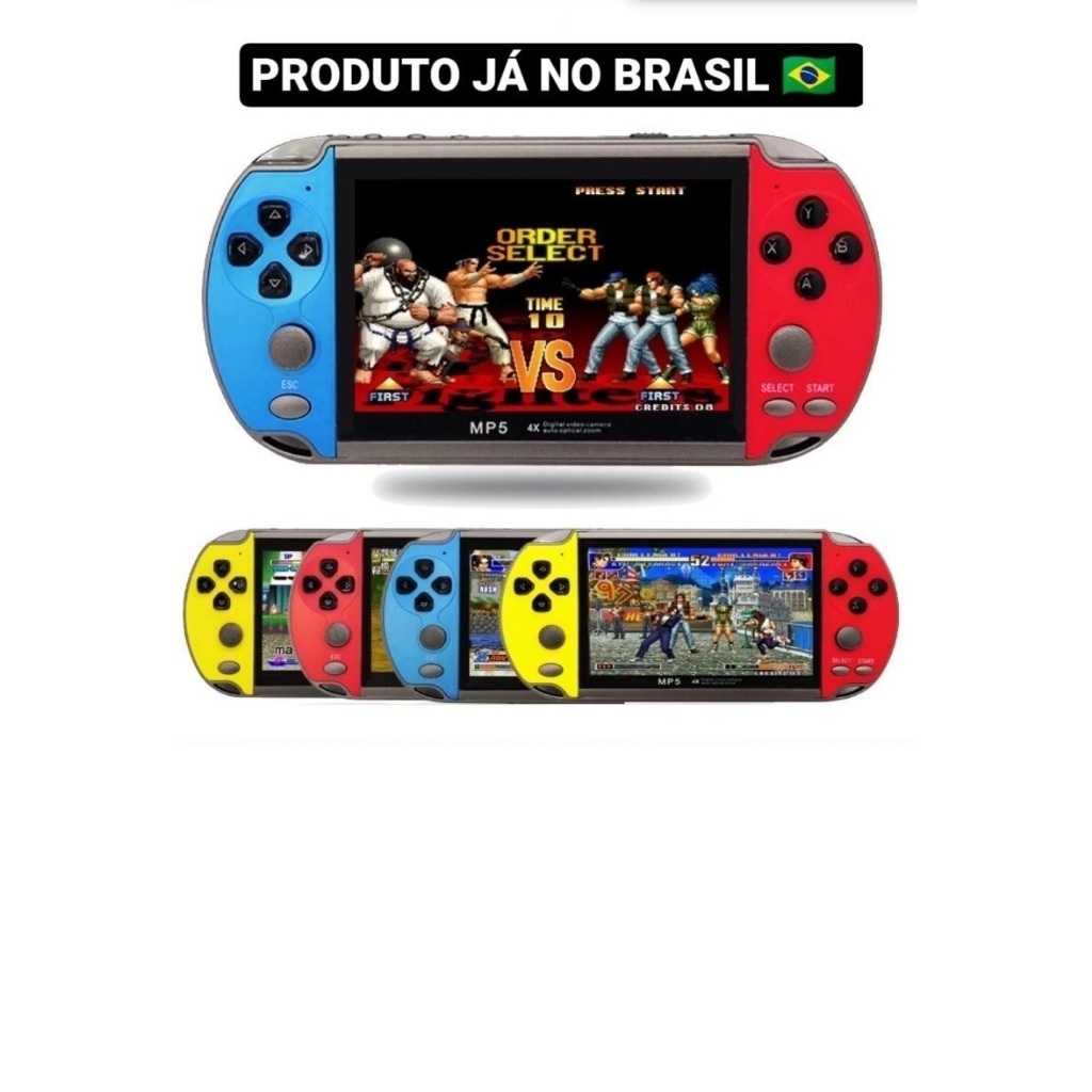 Videogame Psp Pvp Mp5 Game Boy Com 10.000 Jogos Retrô Portátil ...