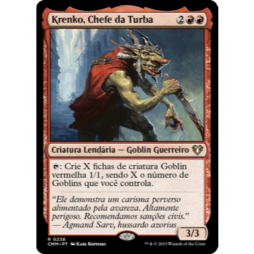 Deck Commander Krenko (Goblins) | Shopee Brasil