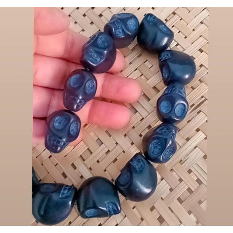 FIRMA DE CAVEIRA PRETA RESINA PASSANTE 2CM PARA GUIAS E BRAJAR | Shopee ...