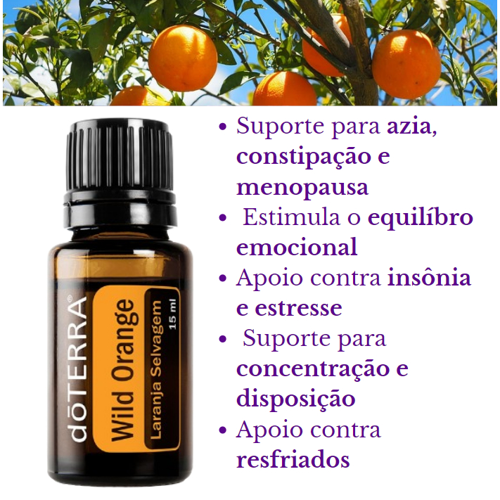 Oleo essencial de laranja selvagem Wild Orange doTerra 100% natural | Shopee Brasil