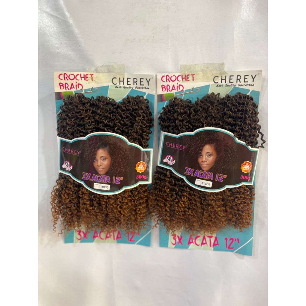 Kit Com Cabelo Orgânico Acata Cherey Crochet Braids | Shopee Brasil