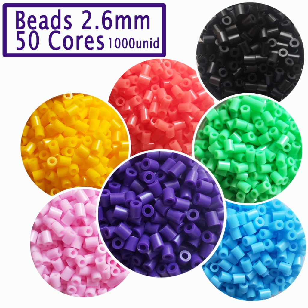 Hama Perler Beads 2.6mm 50 CORES (1000unid por pacote) Marca Artkal ...