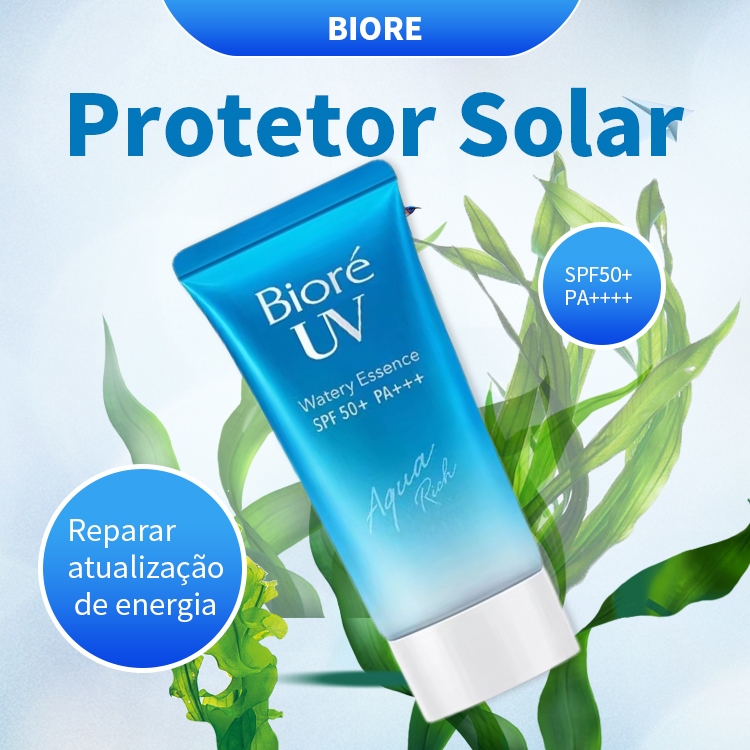 Biore protetor solar corporal facial hidratante creme clareador Spf50 ...