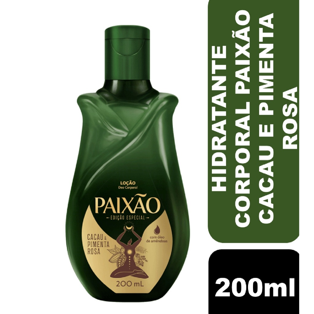 Loção Hidratante Deo Corporal Paixão Cacau & Pimenta-Rosa 200ml ...