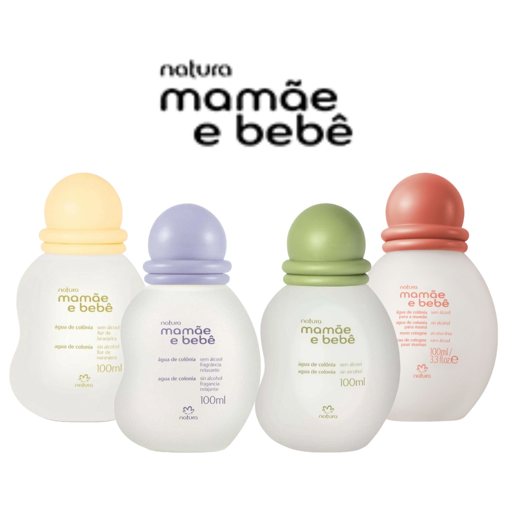 Mamãe e Bebê Água de Colônia 100 ml (ORIGINAL E LACRADO) | Shopee Brasil