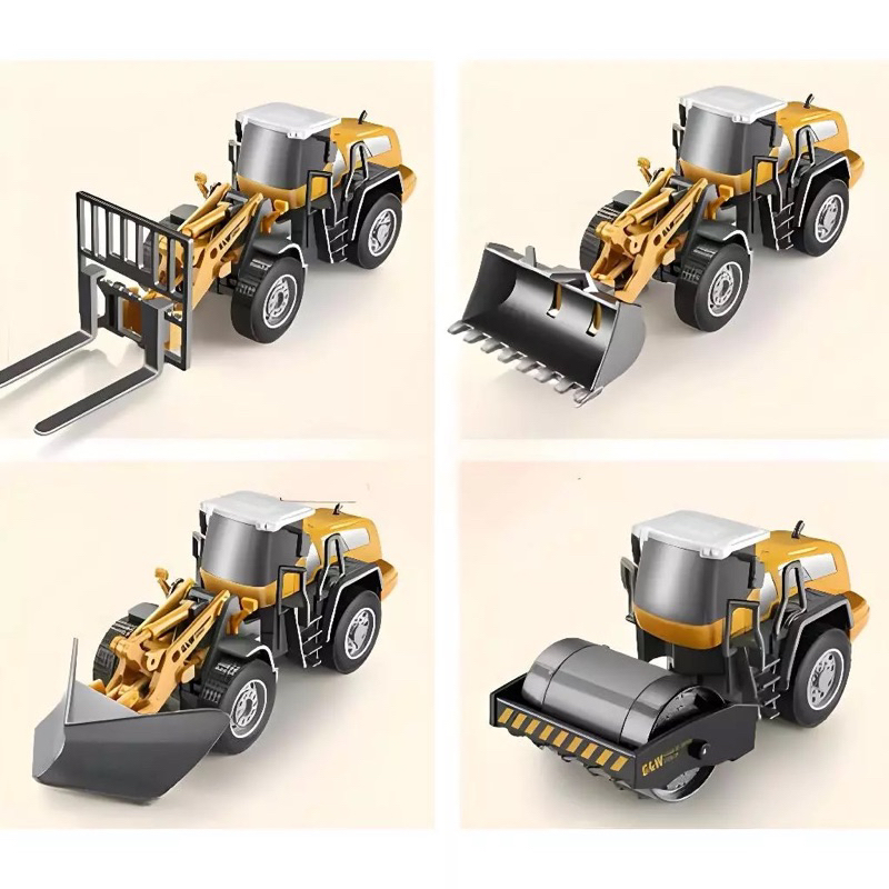 Miniatura de trator, rolo compressor e empilhadeira | Shopee Brasil