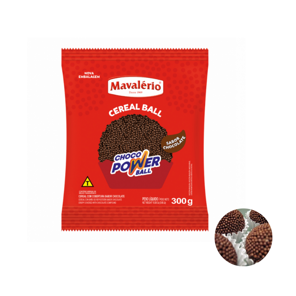 Mavalerio Bolinhas Micro Ball Chocolate 300g | Shopee Brasil