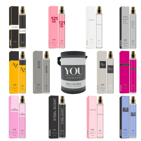 Kit 12 Perfumes You Importados 45ML Body Splash - Com Amostras | Shopee ...