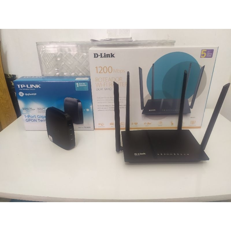 Kit T-Link Roteador e TP-LINK Terminal Ler descrição do anúncio ...