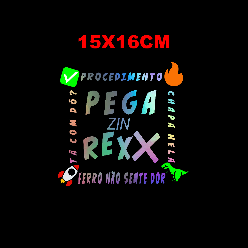 ADESIVO PEGA REX HOLOGRÁFICO | Shopee Brasil