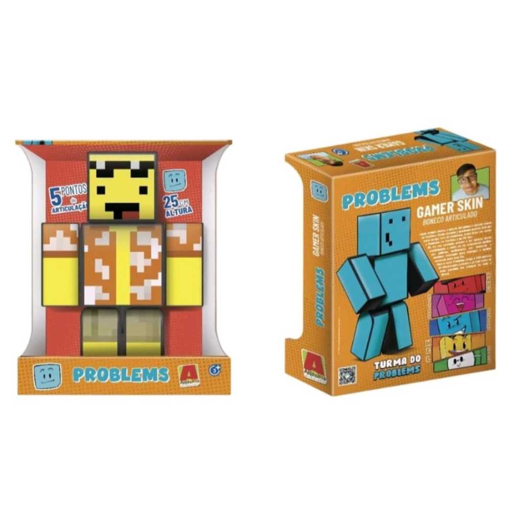 Boneco Minecraft Mel Turma do Problems 25cm | Shopee Brasil