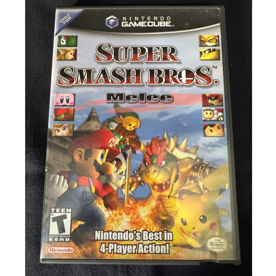 Super Smash Bros Melee - Original Gamecube | Shopee Brasil