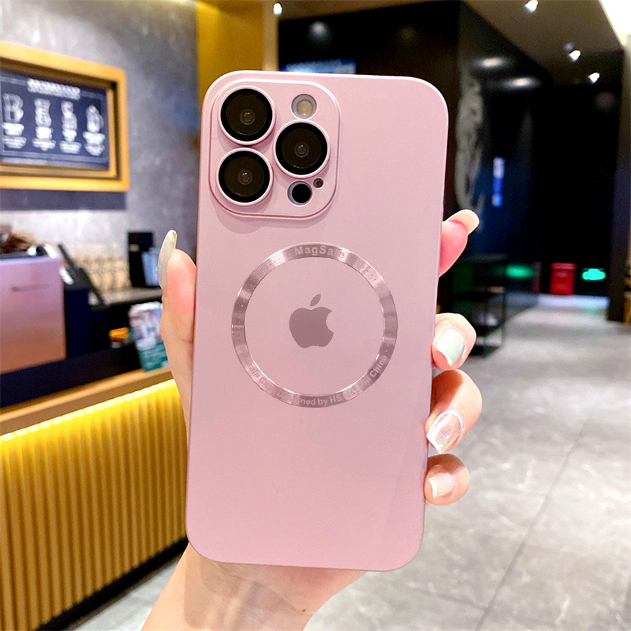 Magnético Fosco para iPhone 11 12 13 14 Pro Max Capa de Carregamento Sem Fio Premium - Faz a Boa!