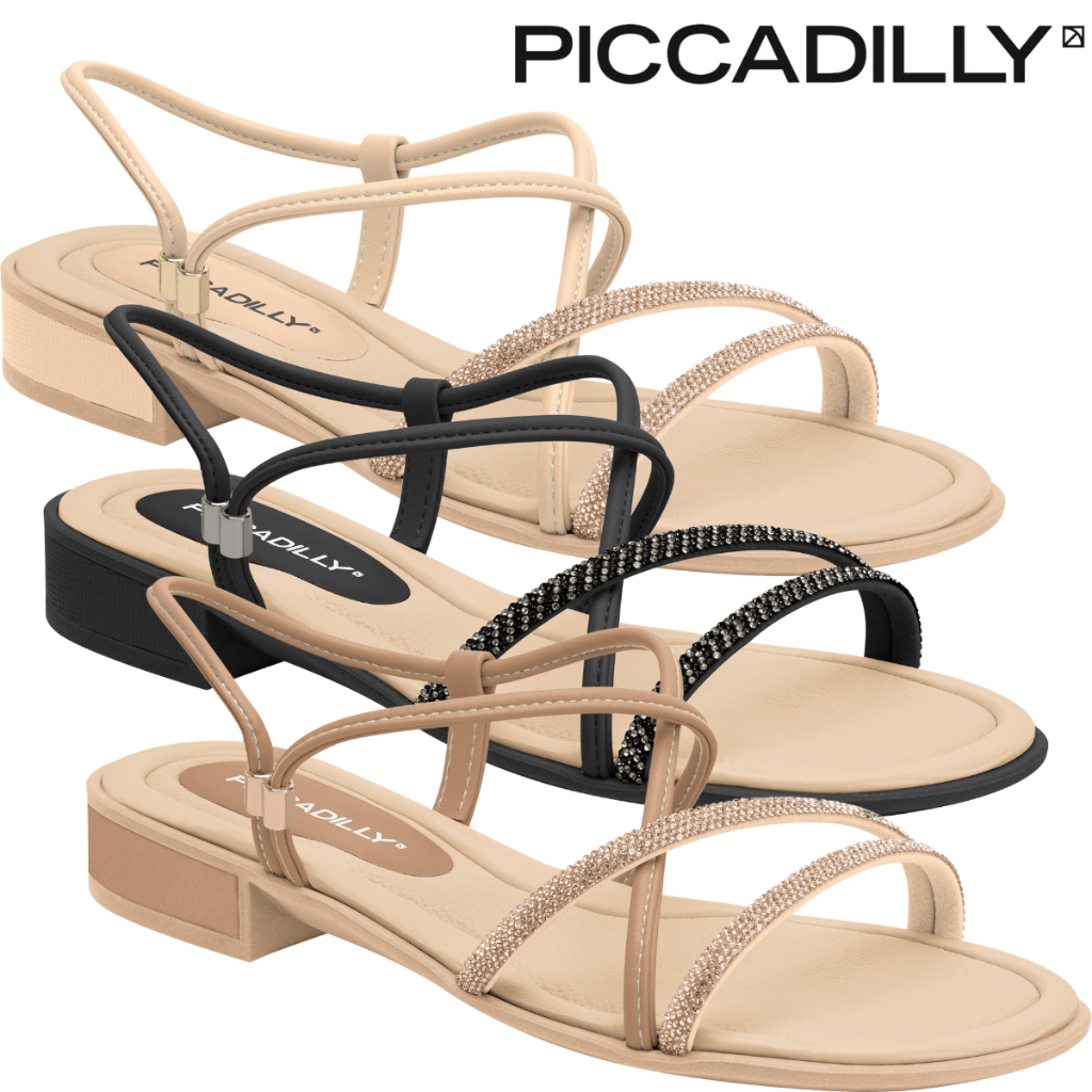 Sandalia Piccadilly Original Feminino Rasteira Elastico Rasteirinha ...