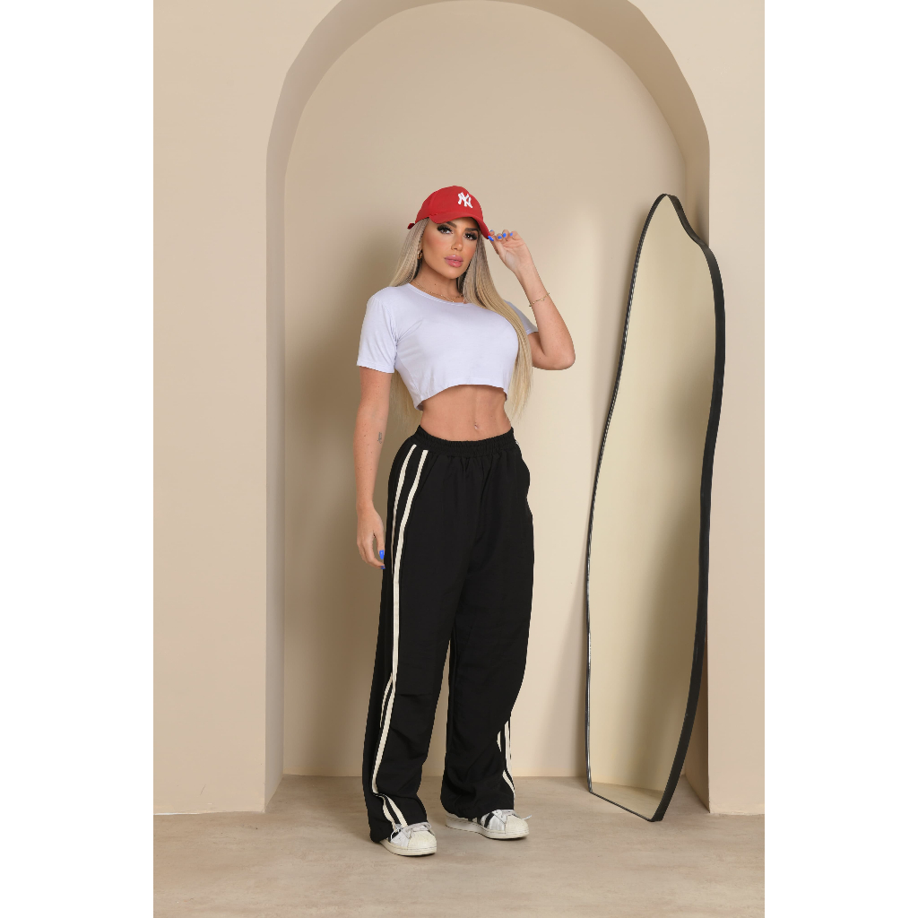 Calça Track Pants Femenino | Shopee Brasil