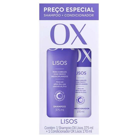 Kit Ox Lisos Shampoo 375ml + Condicionador 170ml - Envio Rápido | Shopee Brasil