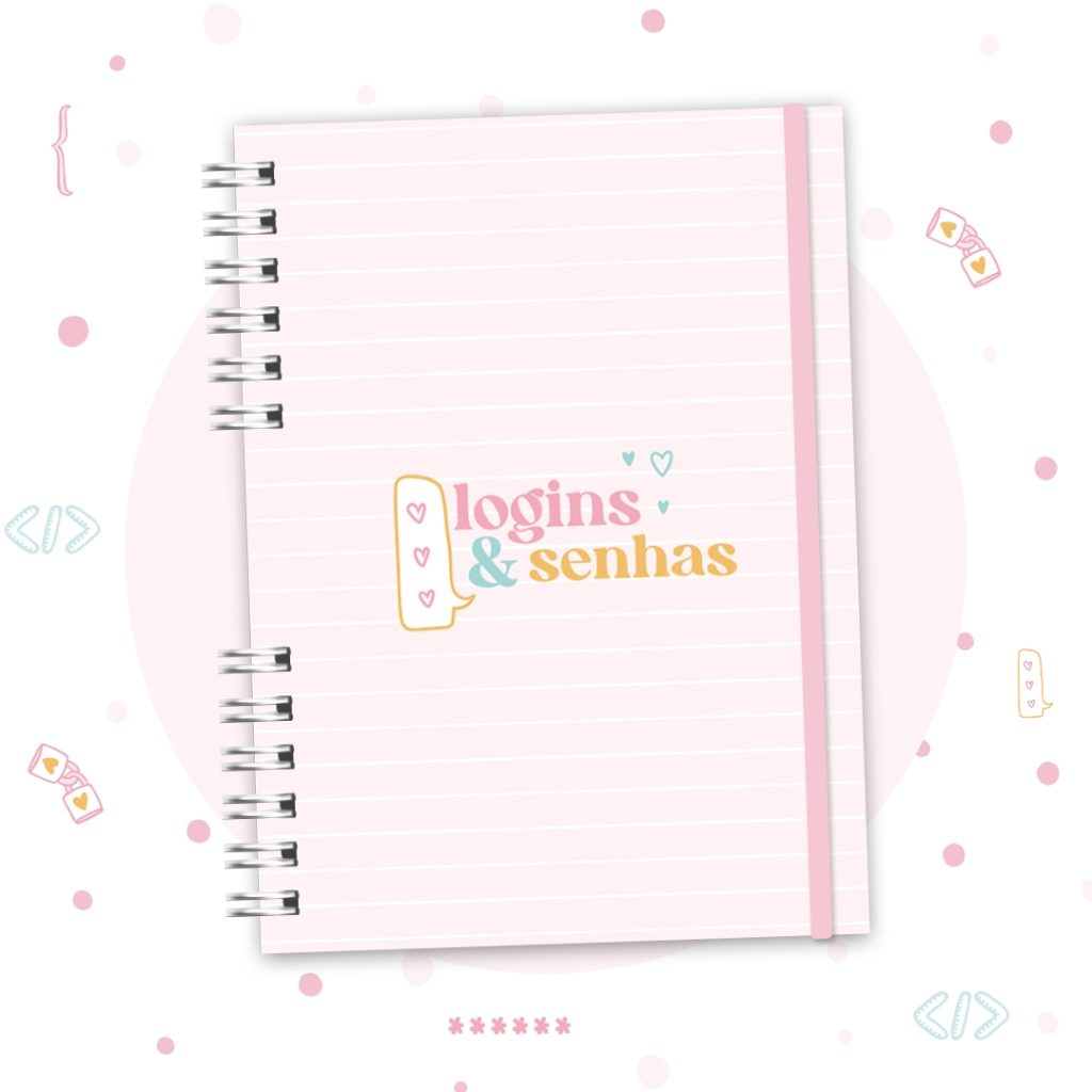 Caderno de Logins e Senhas | Shopee Brasil