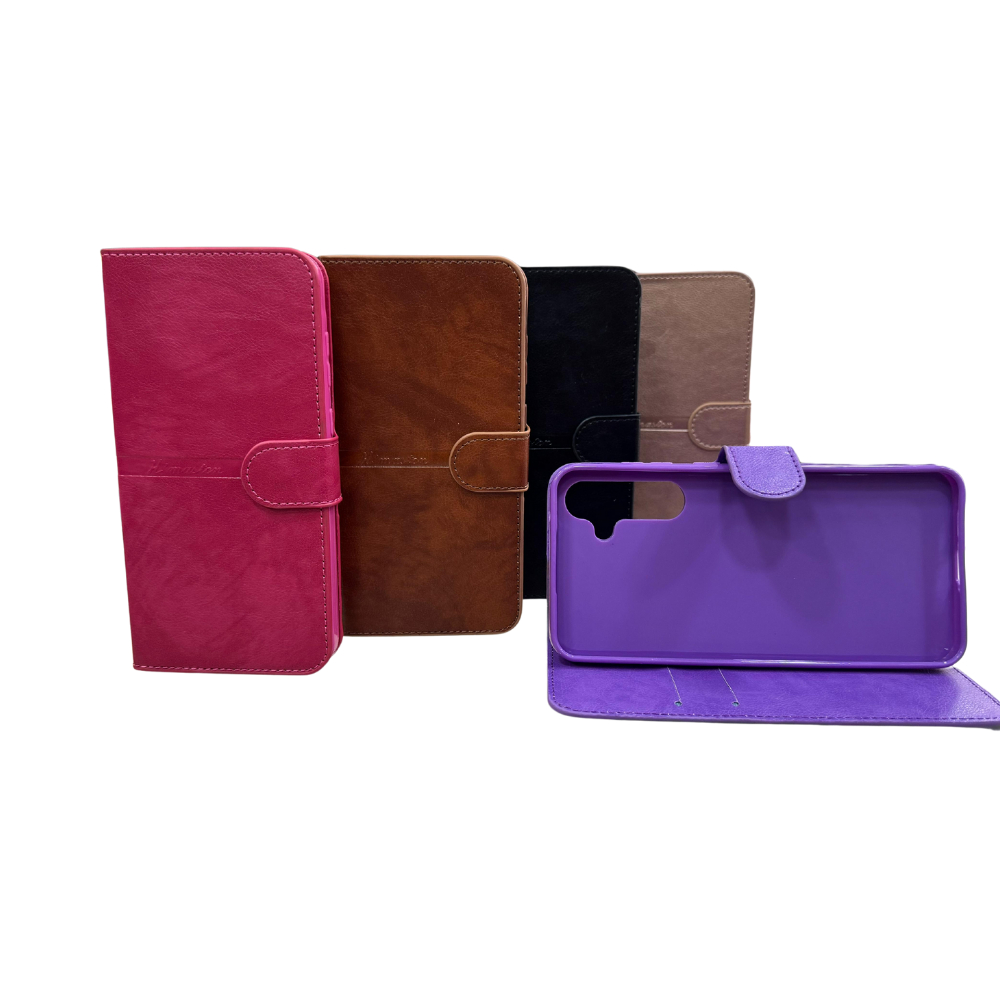 Capa Carteira de Couro Sintético Case Capinha Samsung Galaxy A14 A15 A24 A34 A35 A54 A55 ...