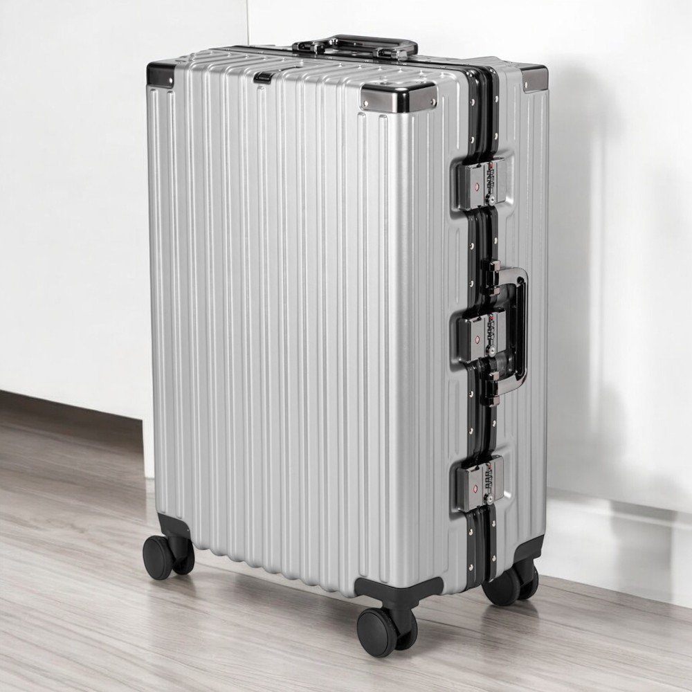 Mala de Viagem Luxo 23KG 78 Litros Rodinhas 360º Cadeado Numérico Anti ...