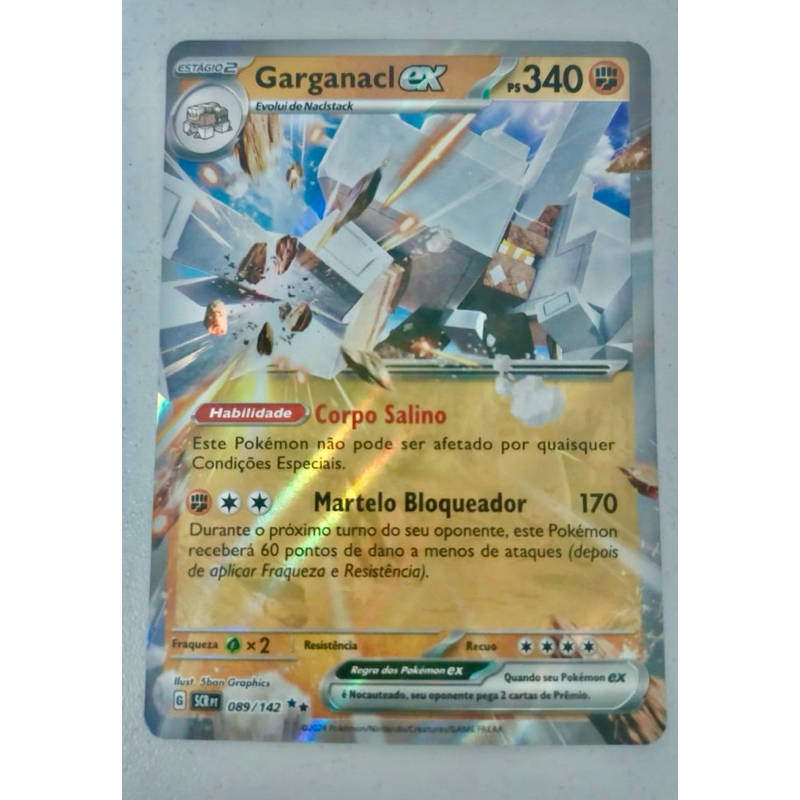 Carta Pokémon Garganacl Ex | Shopee Brasil