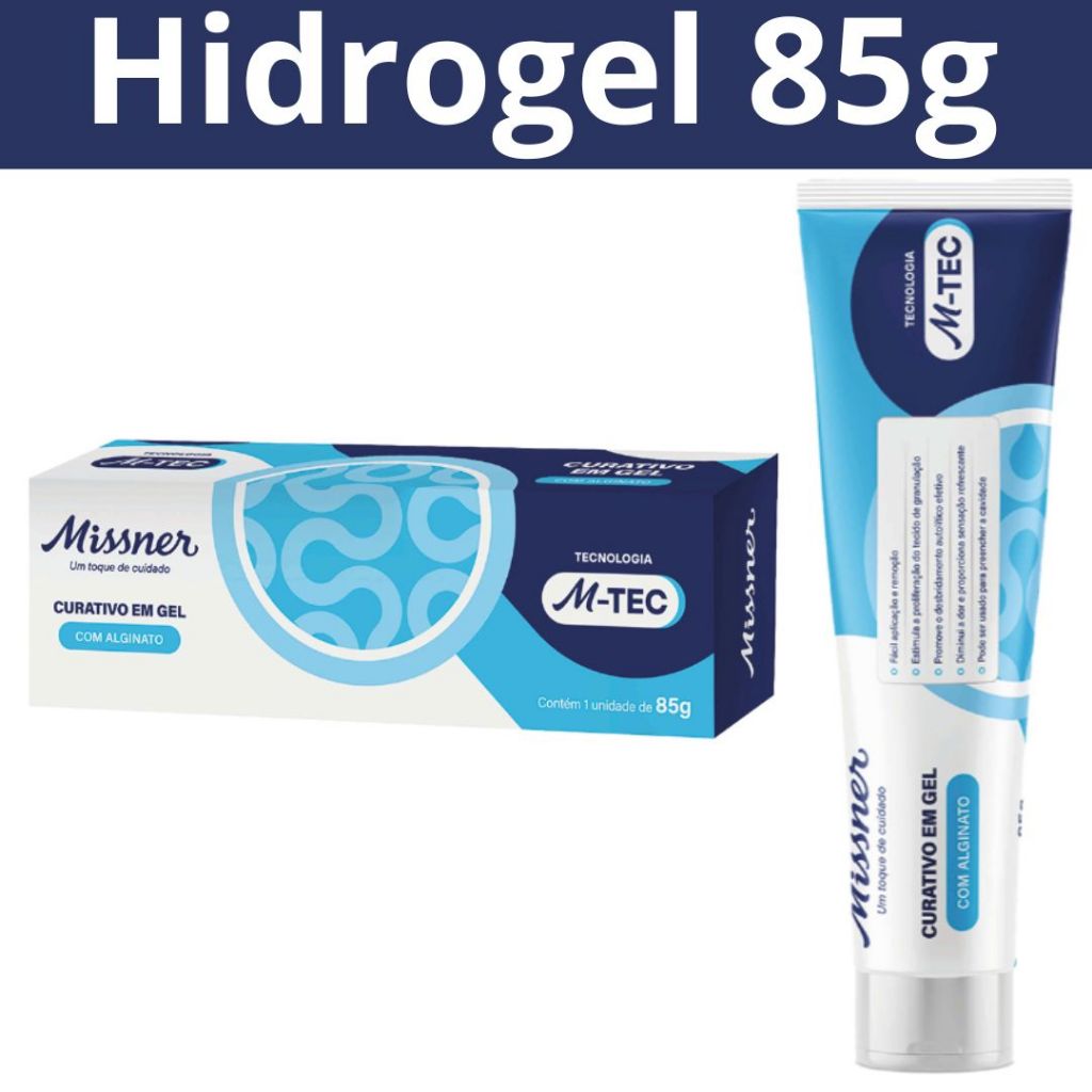 Pomada Gel Curativo Hidrogel com alginato Hidratação Exsudação M-TEC ...