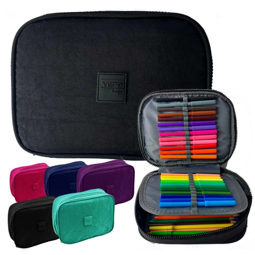 Estojo Escolar Feminino/ Masculino Box Juvenil Material Escolar Estojo ...
