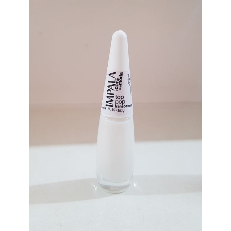 Esmalte Impala Transparente Top Pop - 7,5ml | Shopee Brasil