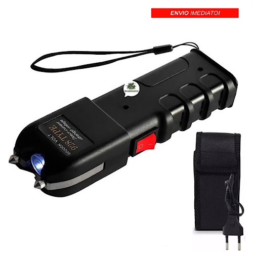 Taser Lanterna Led AutoDefesa Potente Choque 928 150000w Defesa Pessoal ...