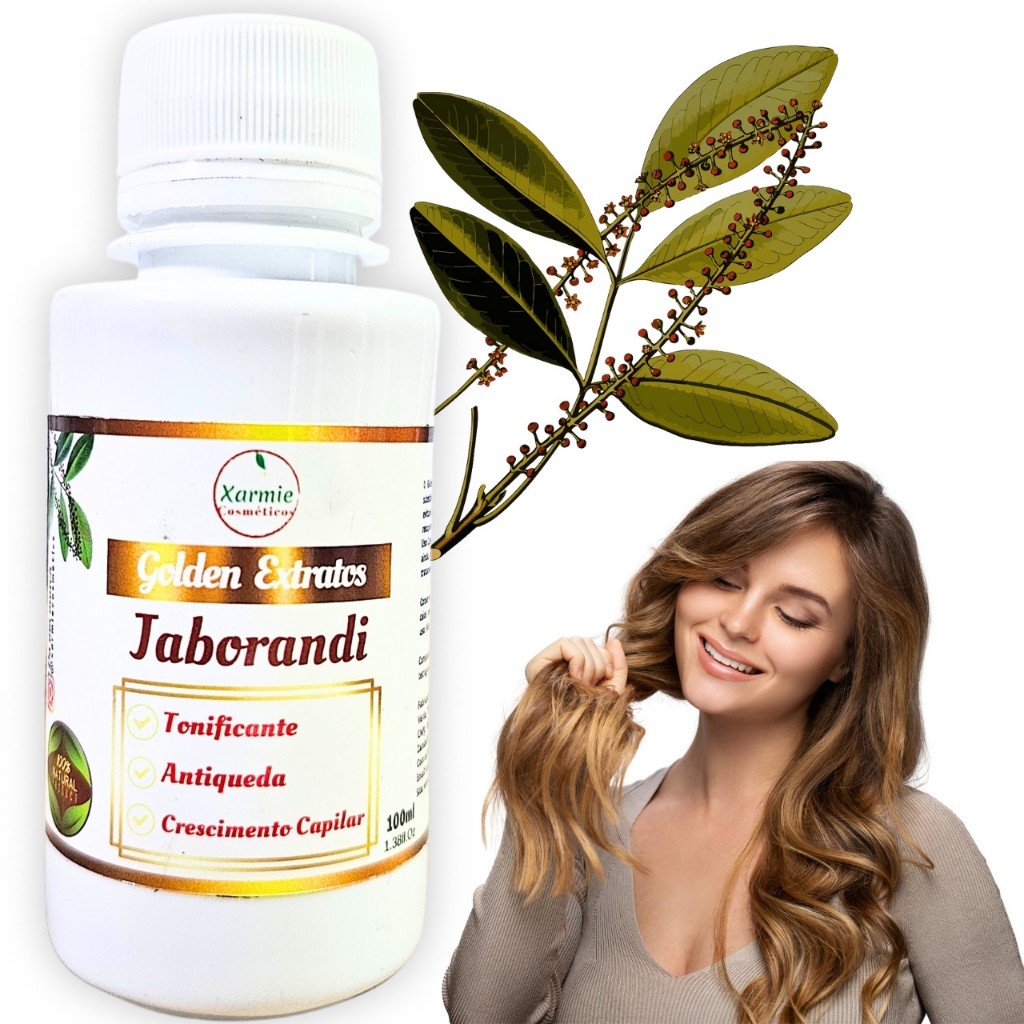 Jaborandi Extrato 100ml Melhor que Tonico para Crescimento Capilar 100% ...