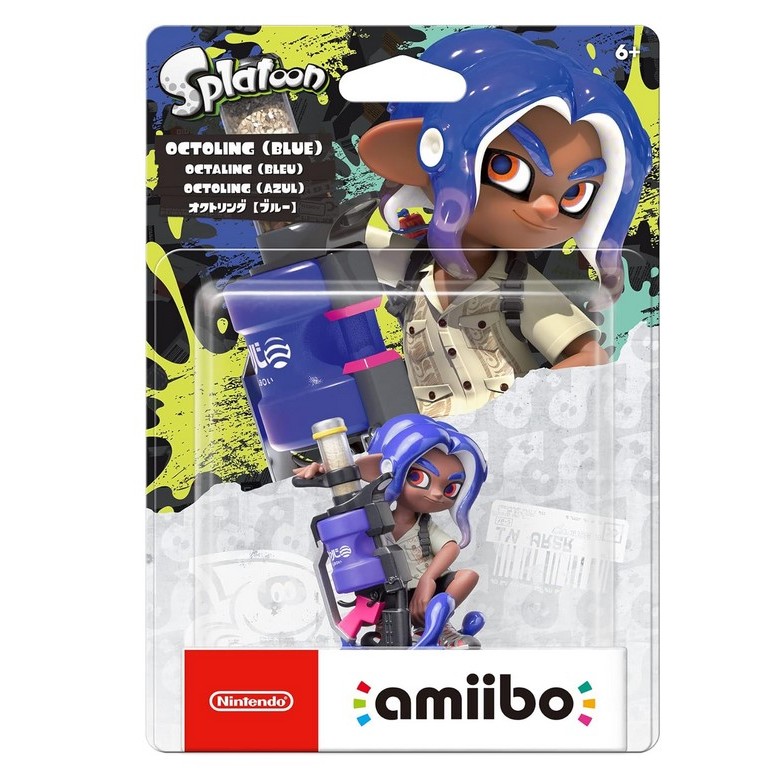Amiibo - Octoling Blue - Splatoon Series Nintendo | Shopee Brasil