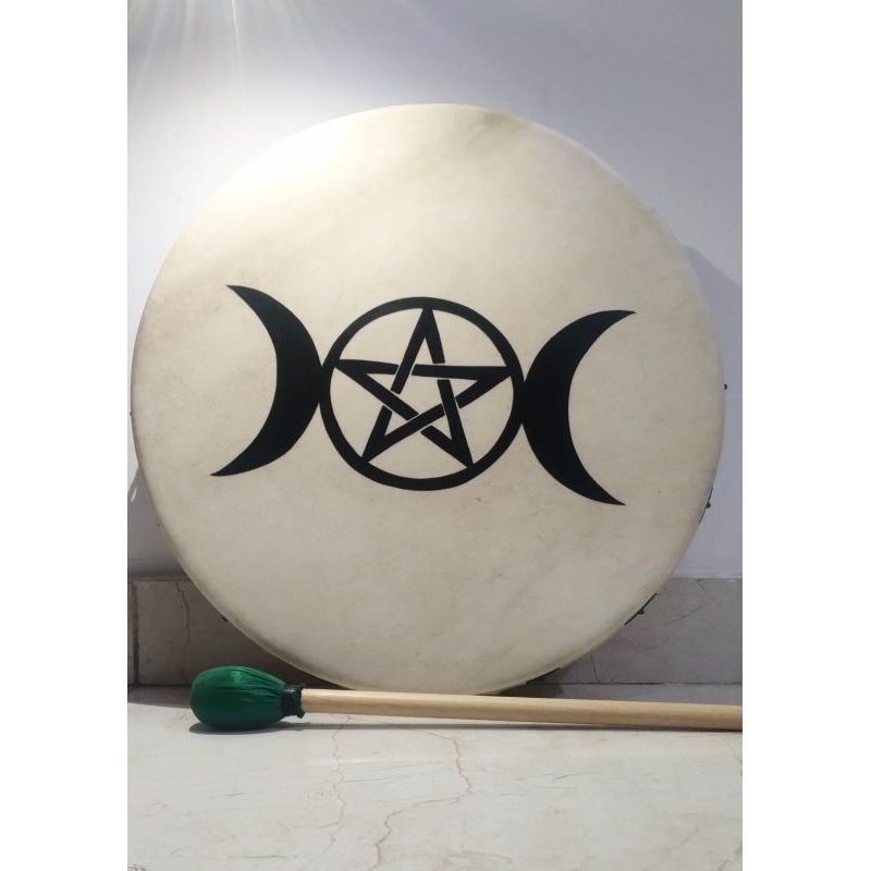Tambor Xamânico Lakota - Tri lua | Shopee Brasil