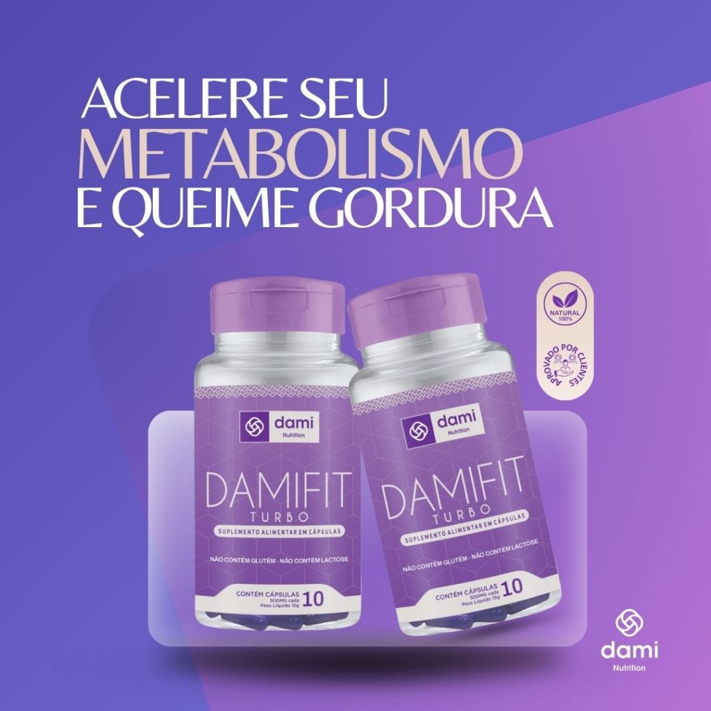 Suplemento Damifit Turbo 10 Cápsulas- Envio Imediato | Shopee Brasil