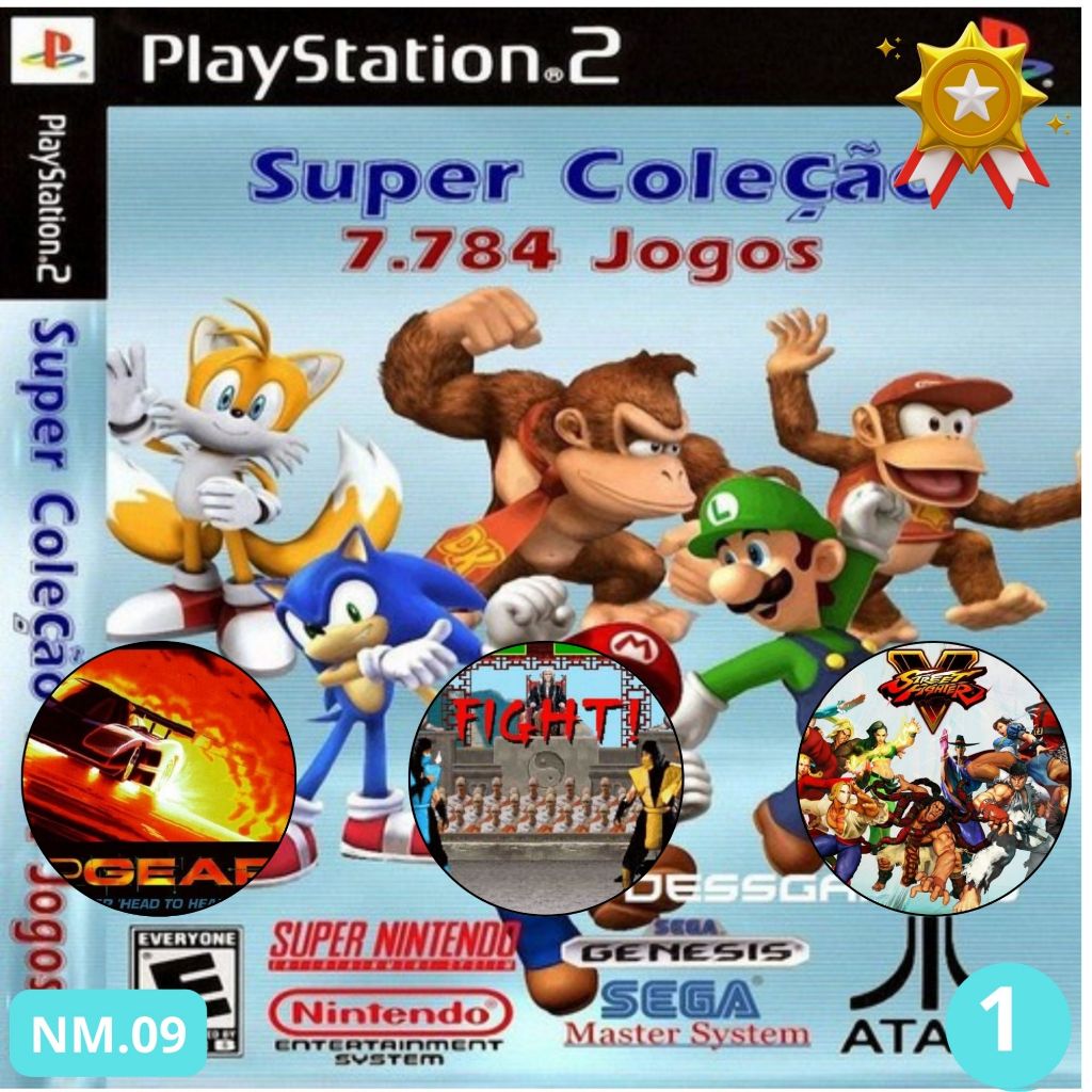 Jogo Super Nitendo Coleção 7784 PS2 Playstation 2 Mídia De Altissíma ...
