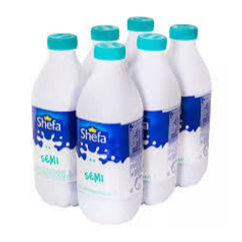 Leite UHT GFA Semidesnatado Shefa 1L - 6 Unidades | Shopee Brasil