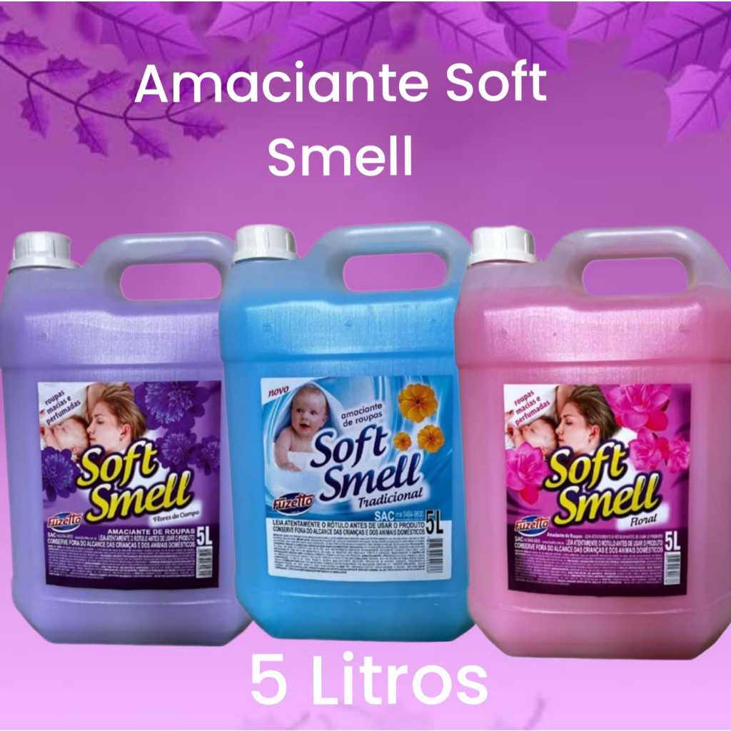 Amaciante de Roupas Soft Smell 5 Litros | Shopee Brasil