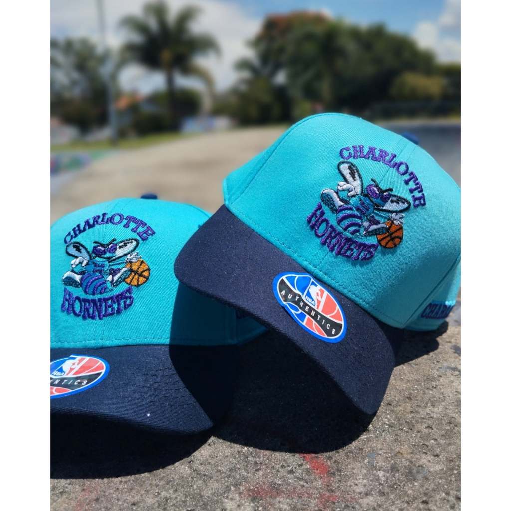 Boné Basquete Charlote Hornets Abelha Azul Top | Shopee Brasil