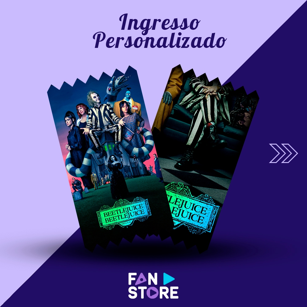 Ingresso Colecionável "Os Fantasmas Ainda se Divertem: Beetlejuice Beetlejuice" (Ingresso ...